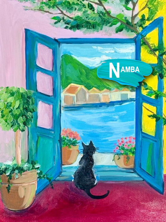 マティスの猫と窓 Matisse – cat print – Artbar Osaka（アートバー大阪）