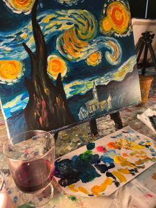 ゴッホ 星月夜 蛍光ver.@ナイトセッション VAN GOGH THE STARRY NIGHT fluorescent ink ver ...